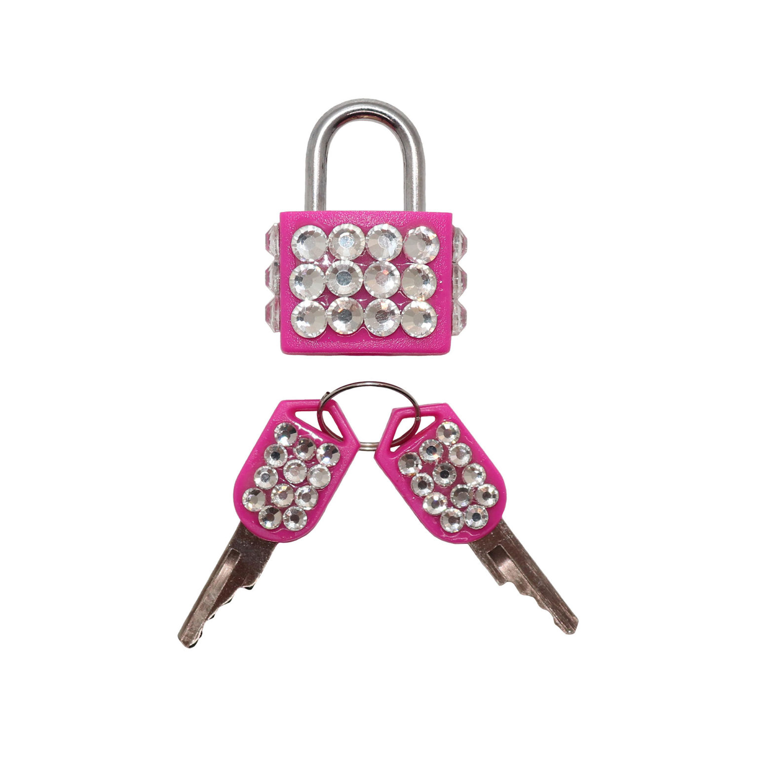 Pink Padlock With Rhinestones - Locked In Lust®